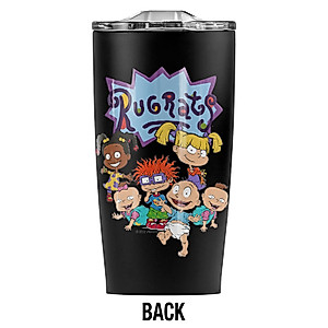Logovision Rugrats Group Stainless Steel 20 oz Travel Tumbler, Vacuum Insulated & Double Wall with Leakproof Sliding Lid