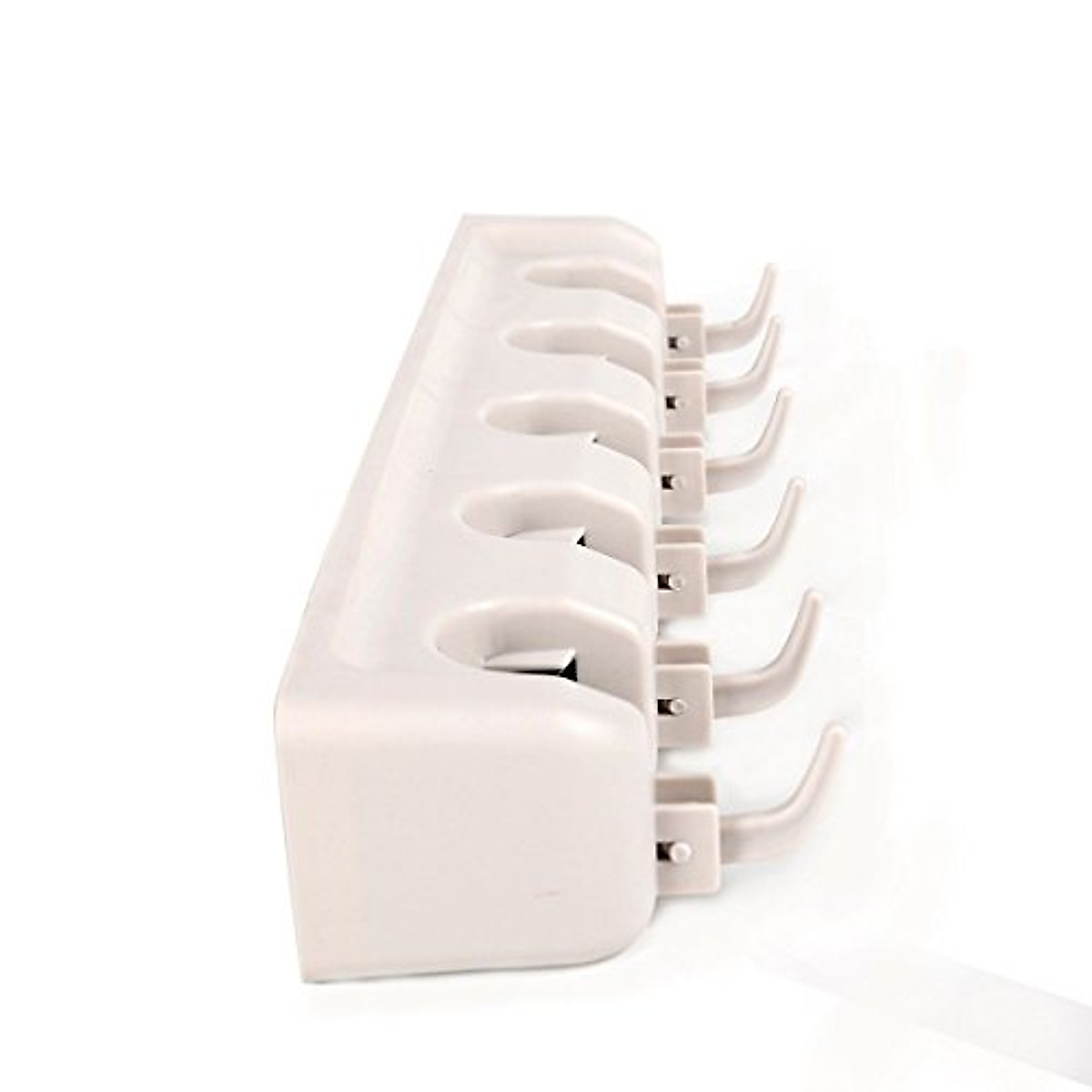 Toolsempire Broom and Mop Holder Wall Mounted Garden Tool Rack Garage Storage Organizer Rack 5 Position with 6 Hooks