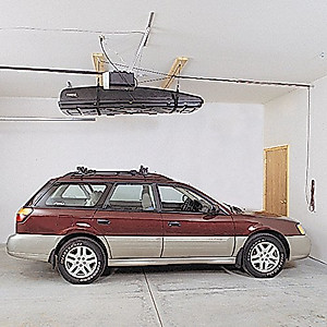 Hoister Direct 7806.12 - Overhead Storage Hoist for Jeep Top Removal, Truck Caps, Bikes, SUP, Dinghies, Canoes, Kayaks, Surfboards and More. Mount in Your Garage, Shop, Anywhere with a Ceiling.