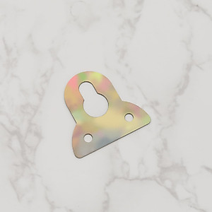 eMagTech 100Pcs Photo Frame Hanging Plate Mirror Picture Holders Metal Hidden Mirror Clip Holders Accessories for Slotted Mirrors Glass Panels Picture Frames