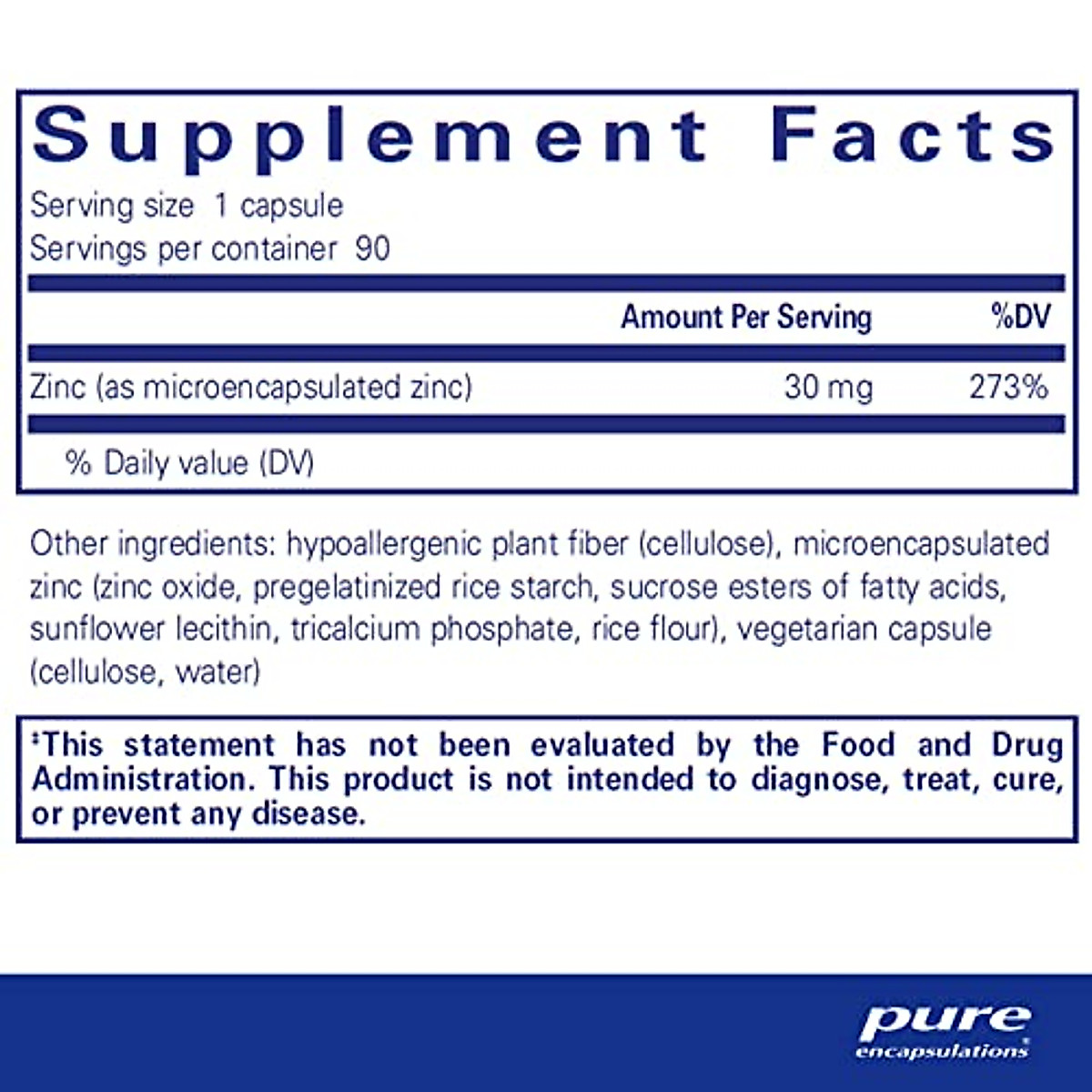 Pure Encapsulations UltraZin Zinc | Enhanced Absorption Mineral Support for Metabolism and Immune Health* | 90 Capsules