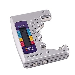 Battery Tester Checker Seven Type of Battery C AA AAA D N 9V (6F22) and 1.55V Batteries…