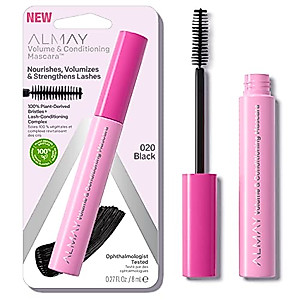 Almay Volume & Conditioning Mascara, Hydrating All Day Wear, 20 Black, 0.27 fl oz.