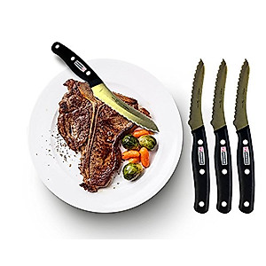 Miracle Blade IV World Class Professional Series Steak Knives Serrated (8 Steak Knives)