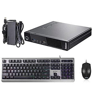 Lenovo ThinkCentre M73 Tiny Business Desktop Computer, Intel Core i5-4590T 3.0GHz,16GB RAM,256GB SSD, New 22 inch Monitor, RGB Keyboard Mouse,Windows 10 Pro(Renewed)