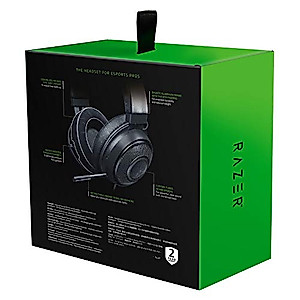 Razer Kraken X - Multi-Platform Wired Gaming Headset (Bendable Cardiod Microphone, Custom-Tuned 40 mm Drivers, 3.5 mm Connection, Oval Ear Cushions, Adjustable Headband) Black