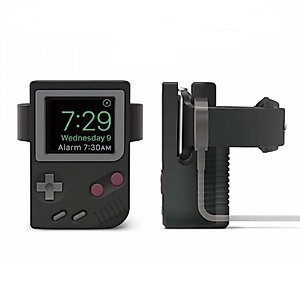 Pending Retro Old Style Charger Holder Compatible with Apple Watch (Black)