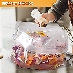 ARATHA Turkey Brining Bags, 26"×22", 2 Pack, Double Zip Lock Thicker Brine Bags with 2 Cotton Strings, Extra Large Brining Bag Fits for Turkey, Chicken, Beef, Fish, Lamb, Pork, Holds Up to 35LB