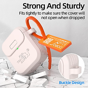 Doboli AirPods Case 2nd & 1st Generation, Khaki, Protective Silicone Cover, Secure Lock, Easy Access