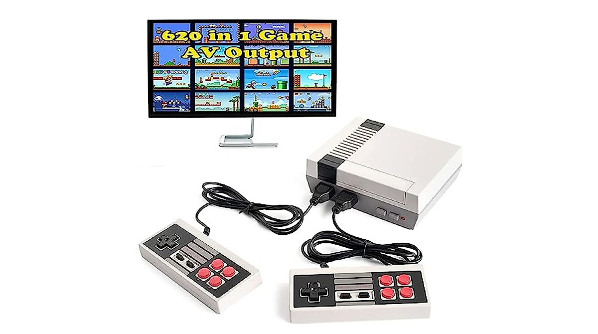 Classic Mini Retro Game Console with 620 Games - Perfect Gift for All Ages