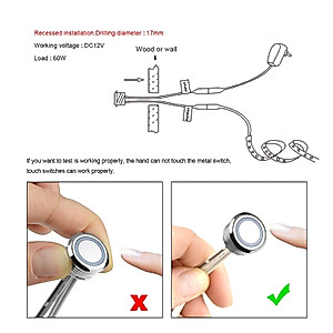 MIKFOL LED Dimmer 12V Touch Button Control Stepless Dimmable Switch for LED Strip Light DC 5V -24V
