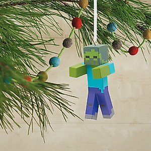 Hallmark Minecraft Zombie Christmas Ornament 1.48 x 3.05 x 1.29 inches