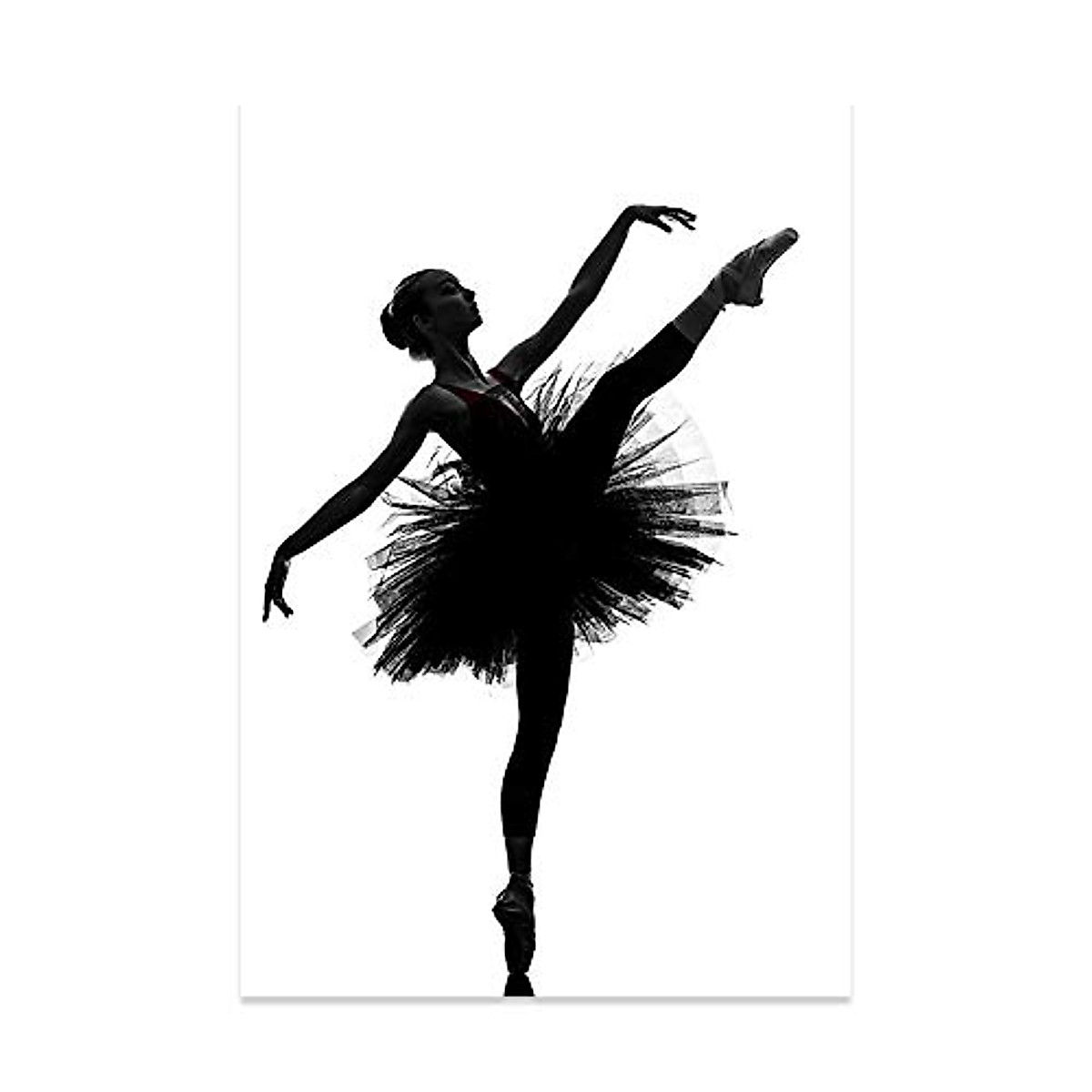 TY-pic2020 Ballet Girl Painting Posters Canvas Painting Yoga Room Ballet Dancers Wall Art Pictures Girls Room Women Bedroom Decor Colour：Black and White Set of 3（11.8"X15.75"）【No Frame】