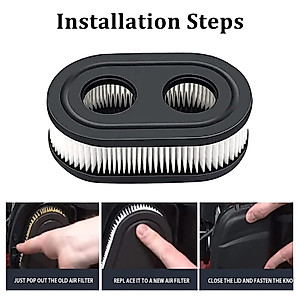 593260 798452 Air Filter for Briggs & Stratton 550E 550EX 500EX 625EX 675EXI 725EXI 575EX Series Engine Lawn Mower Replacement Filter (2 Pcs)