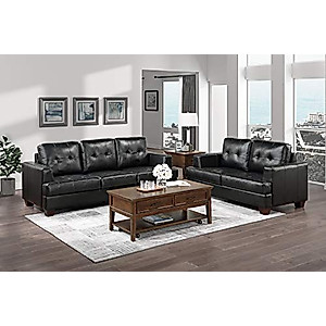 Lexicon Roff Living Room Sofa, Black
