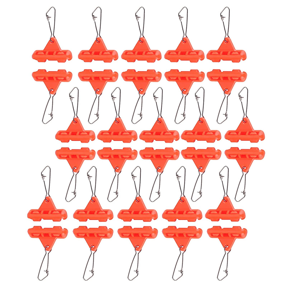 30 pcs Professional Sliding Rig Boom for Boat Sea Fishing Rigs Simple Sliding Booms with Clip Link Fish Tackle for Boat Beach Pier, Zips Slider Boom, Zips Slider Boom, 30 pcs Professional Sliding