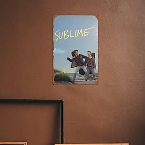 Sublime Movie Poster Tin Sign Cafe bar Home Wall Art Decoration Retro Metal Tin Sign 8x12 inch