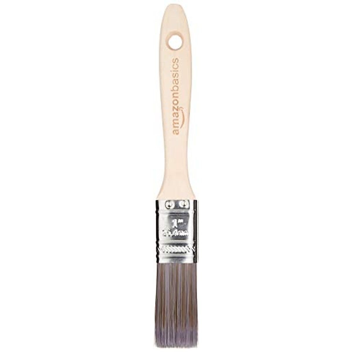 Amazon Basics 1" Flat Edge Master Pro Paint Brush, Polyester, Brown