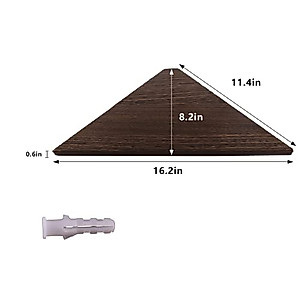 JIUXQT Corner Shelf Wood Wall Mount Floating Shelves Small Shelf Living Room Decor Shelves for Bedroom Decorations Book Shelves for Wall