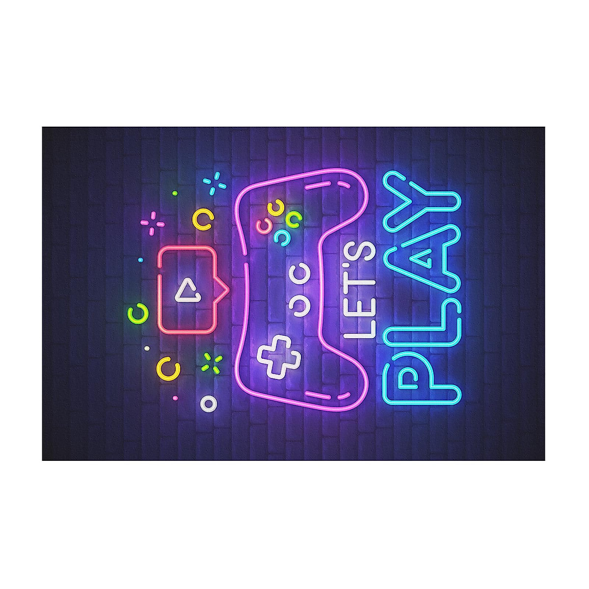 Osimiccp Gamer Rug for Boys Room 2'x3' Non-Slip 3D Cool Printed Gaming Rug for Boys Room,Game Room,Living Room,Bedroom Area Rug Home Decor