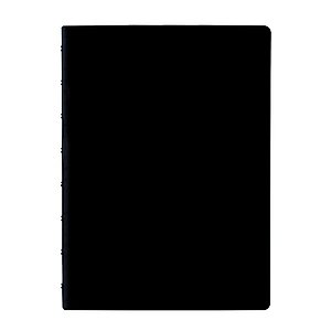Filofax Folio Refill, A5 Size, Icon Black Notebook, Ruled, 8.25" x 6.125", White Paper (B292218)
