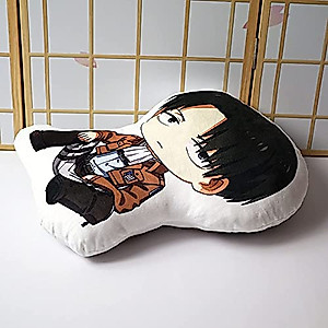 Lshpresx Levi Ackerman Cosplay Stuffed Pillow Cushion Doll Toy