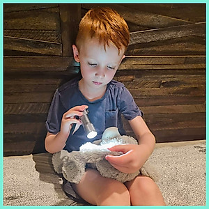 Secura Cutie Soft Stuffed Animal Puppy with Superpowers – Glow in Dark Patches for Bedtime Comfort (no batteries needed) – Stuffed Animal for Boys & Girls - Cute Plush Dog Teddy Bear Toy – 14"