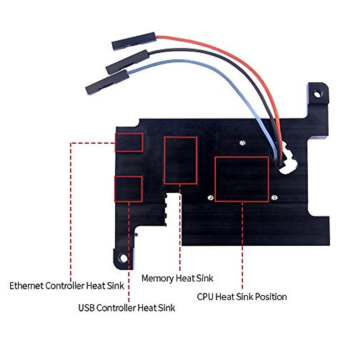GeeekPi Aluminum Heatsink with PWM Controllable Fan for Raspberry Pi 4, Pi 4 Armor Lite Heatsink with PWM Speed Control Fan for Raspberry Pi 4 Model B