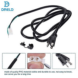 Smoker Grill Power Cord Kit by Dreld，Barbecue Power Cord Replacement for Traeger and Pit Boss Pellet Smoker Grills - 6 Feet