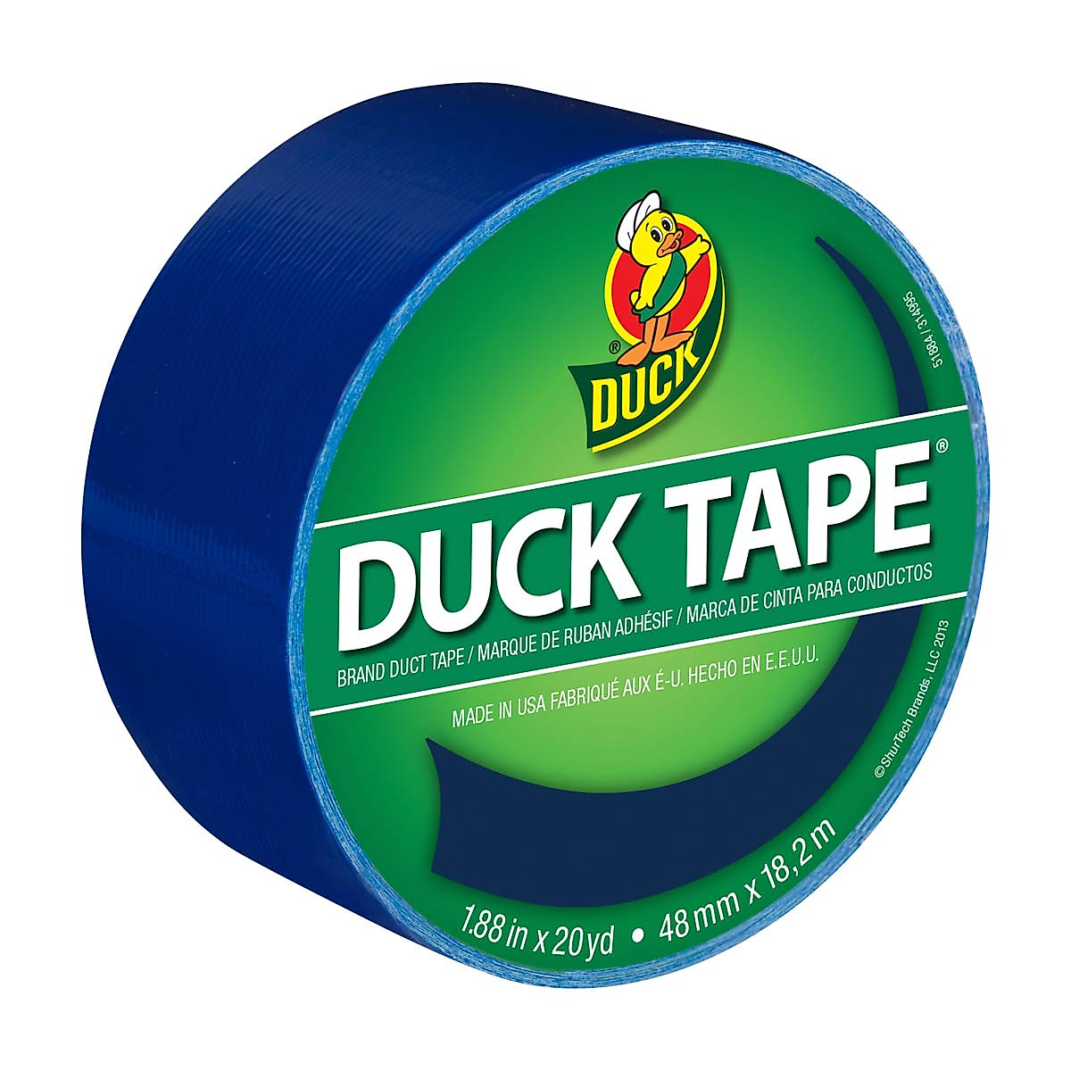 Duck Brand 1304959 Color Duct Tape, Single Roll, Blue