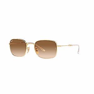Ray-Ban RB3706 Square Sunglasses, Gold/Gradient Brown, 54 mm