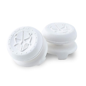 KontrolFreek FPS Freek Phantom for PlayStation 4 (PS4) and PlayStation 5 (PS5) | Performance Thumbsticks | 2 High-Rise Concave | White