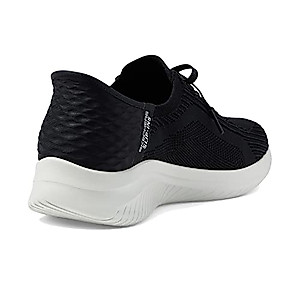 Skechers Sport Women's Women's Hands Free Slip-ins Ultra Flex 3.0-Brilliant Path Sneaker, Black/White, 7.5