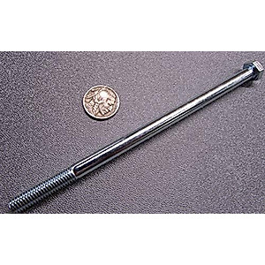 8.8 Zinc Steel Bolts PT M8 x 1.25 mm x 160 mm Long 10 pcs