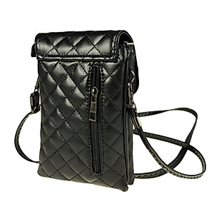 YaJaMa Small Shoulder Crossbody Bag Purse Leather Cellphone Pouch for Travel Daily Use (Gold)