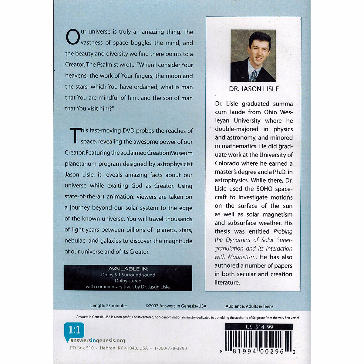 Created Cosmos: A Creation Museum Planetarium Show