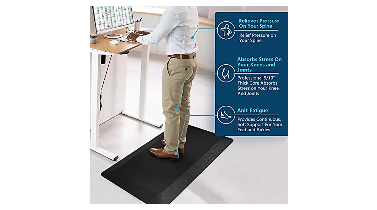 FEATOL Anti Fatigue Mat - Ergonomic Comfort for Kitchen
