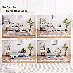 LMRENCE Soft Knot Ball Decorative Pillow，Circle Throw Pillows Aesthetic (Green，Medium，10.6inches) for Bed，Cushion Home Plush Handmade Pillow for Bedroom Sofa Chair Children Play Knot Ball Toys