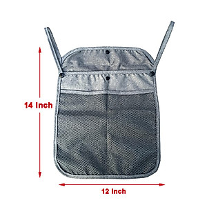 Baby Stroller Organizer with two Storage Pockets front mesh pocket-for bottles nappy baby cloth Diaper storage,Secure Straps, Detachable webbing easy crab strollers