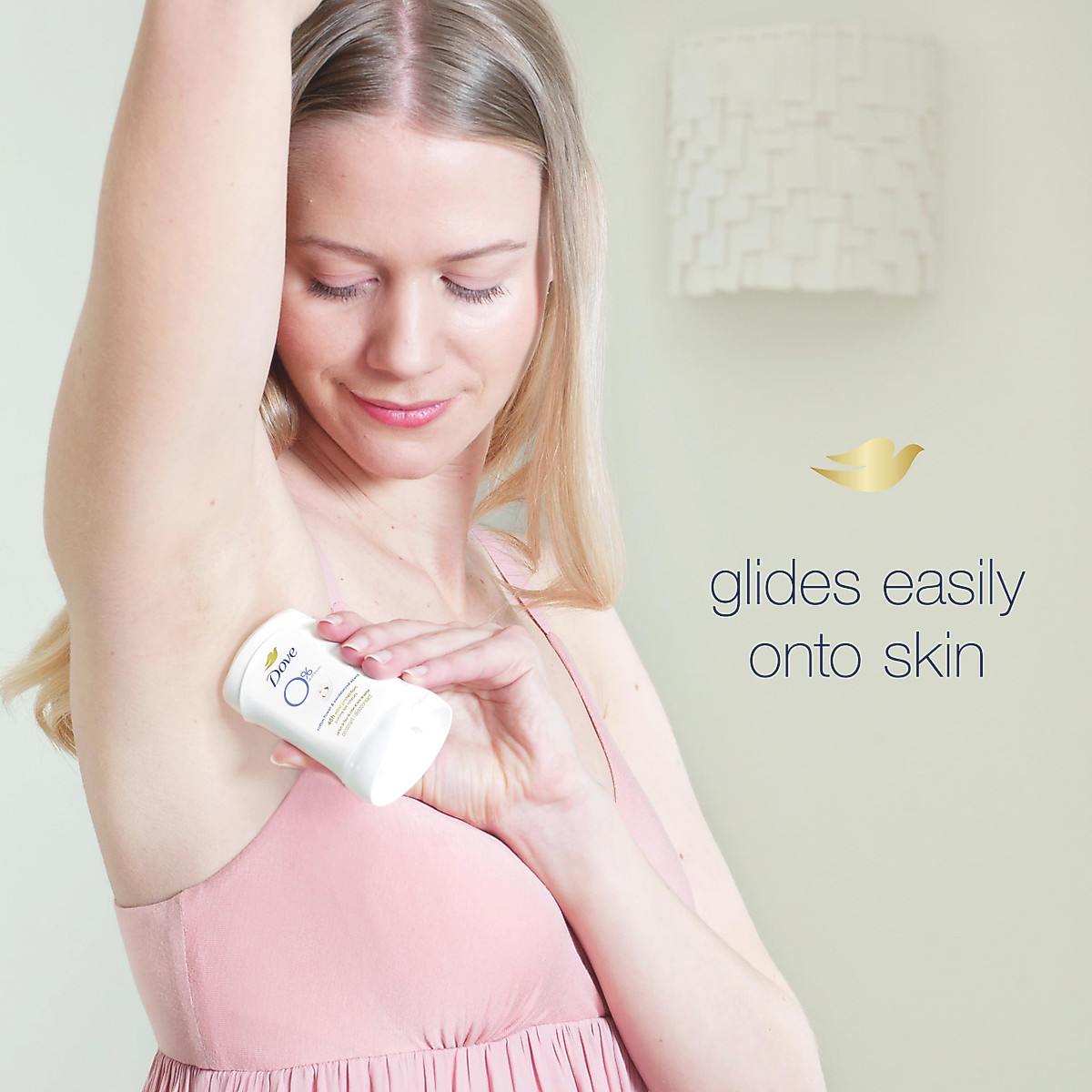 Dove 0% Aluminum Deodorant Stick Cotton Flower & Sandalwood 3 count for 48-Hour Odor Protection Aluminum Free Deodorant 2.6 oz