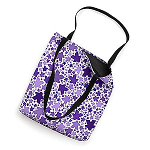 Purple Meeple Pattern Tote Bag