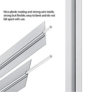 Easytle 500 Pcs Metallic Twist Ties 5" Sliver Twist Ties for Bags Foil Twist Ties Bread Ties Plastic Cable Ties Candy Ties Twist Tie Bag Ties for Bread Bags Gift Bags Wrapping Cello Bags Treat Bags