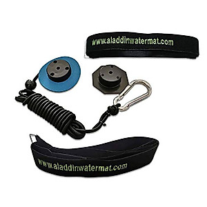 ALADDIN WATER MAT 12x6 Ft, 3 Layers, Newest Model, Floating Water Pad-Mat-Island-Giant Lilly Pad for Ocean, Pools, Lakes, Rivers - (Green/Yellow)