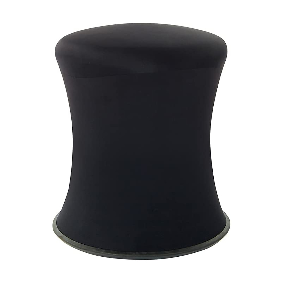 Office Star Active Seating Adjustable 18-26 Inch Height and 360-Degree Wobble Design Stool with Non-Slip Base, Black