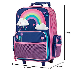Stephen Joseph Kids Classic Rolling Luggage, Rainbow, One Size