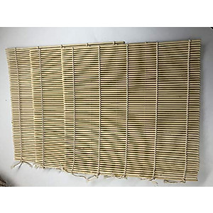 LEQC Bamboo Sushi Rolling Mat, 9.5x9.5 Inch, 10 PCS SET