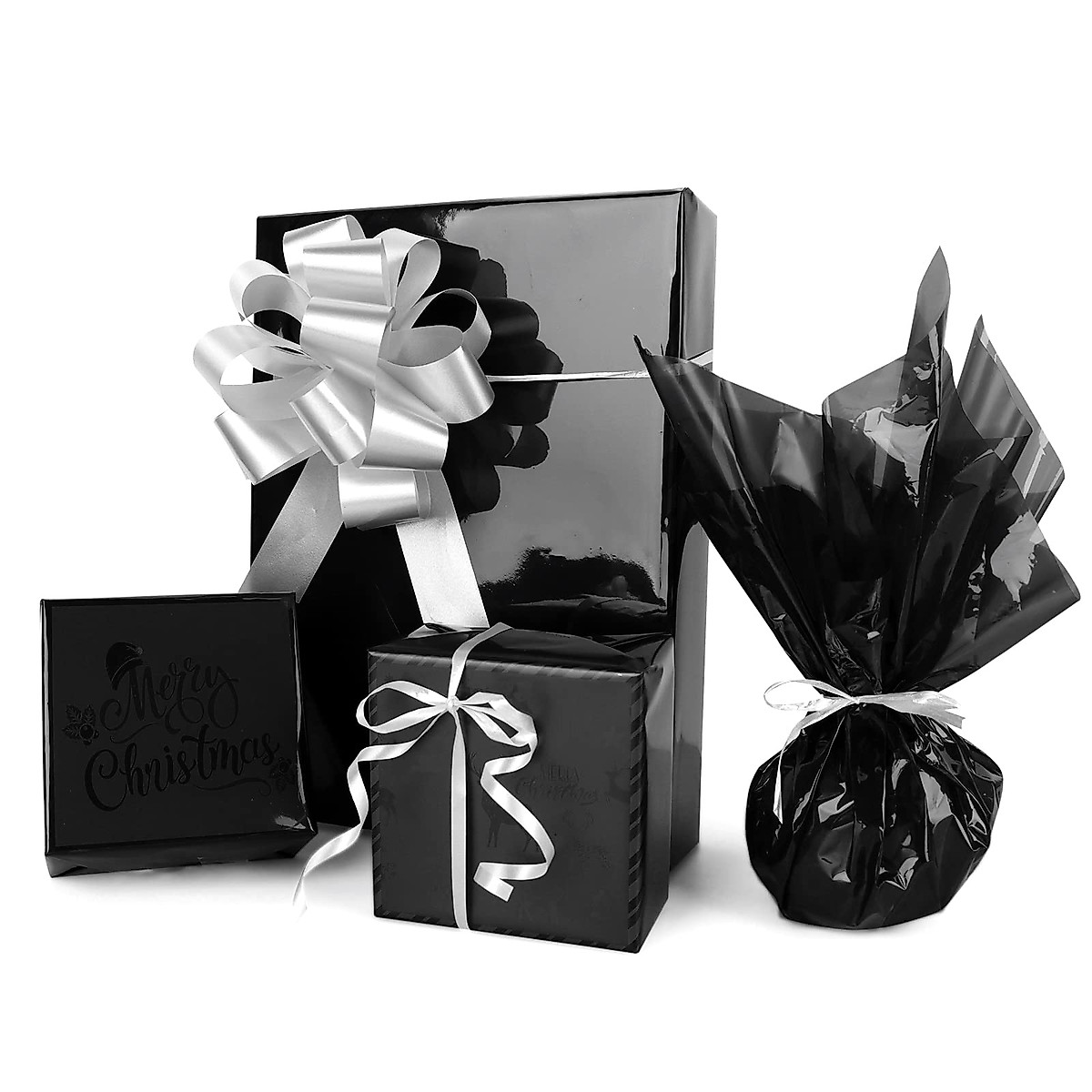 POPGIFTU Cellophane Wrap Paper Rainbow Color | Unfolded 86CM Wide X 15M Long | Iridescent Film Cellophane Gift Wrap | Florist Flower DIY Wrap Wedding Birthday Present Gift Package Wrapping