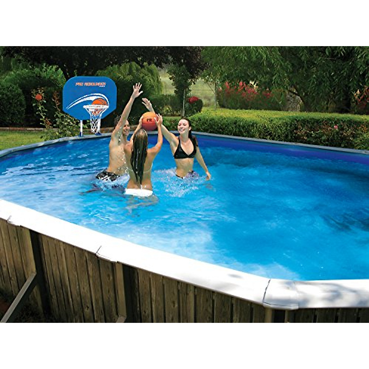 Poolmaster 72774 Pro Rebounder Poolside Basketball Game with Perma-Top Mounts