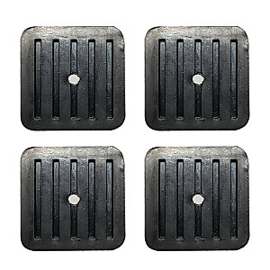 RecDec 4 Pack Mini Split Anti-Vibration Pads Wall Mounting Bracket Isolator Rubber Pad Damper Shock Absorbing Feet for Ductless Air Conditioner Heat Pump System Outdoor Condenser Unit A/C HVAC