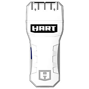 HART ADVANCED STUD FINDER 5-SENSORS • 1.5" DETECTION DEPTH Finds Wood & Metal Studs | Live Electrical Warning | CENTER & EDGE FINDER